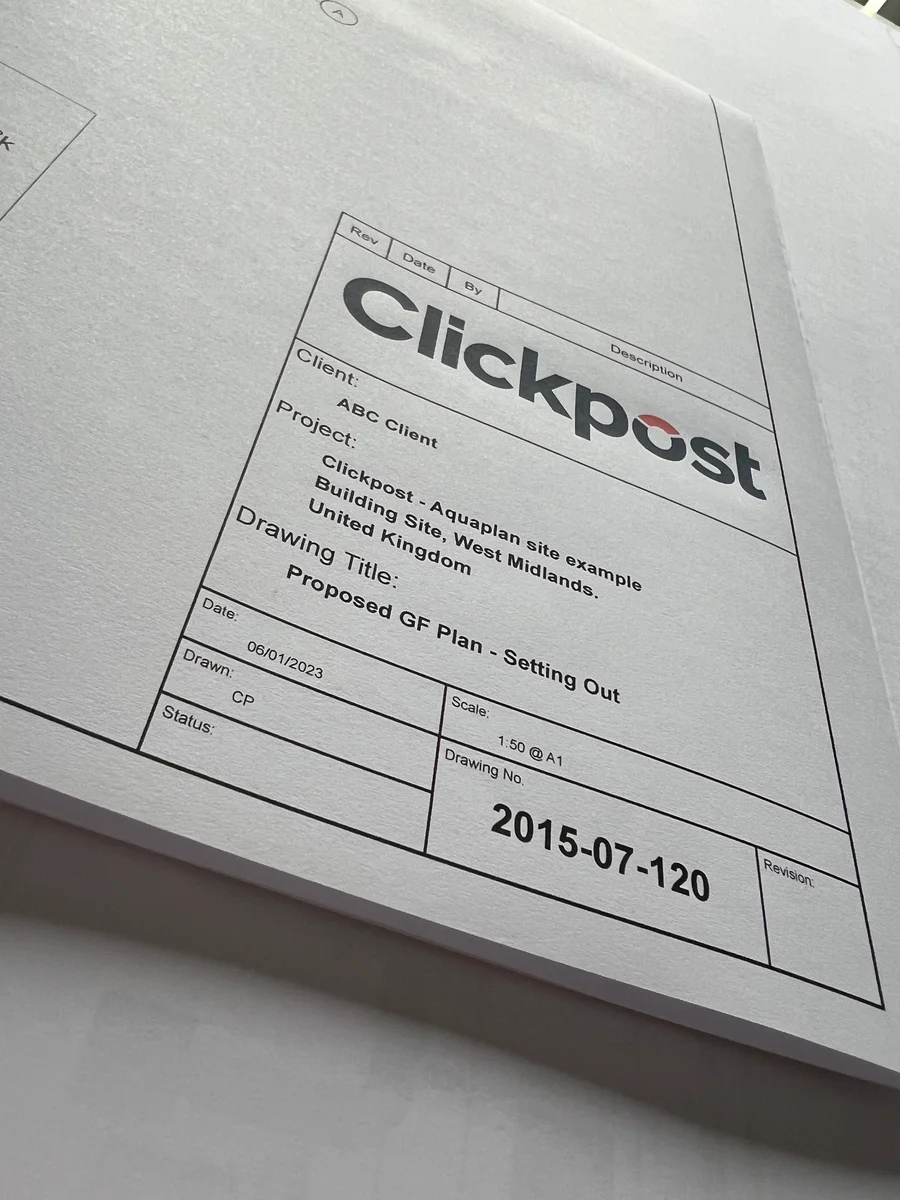 Title block placement on technical drawings | Clickpost